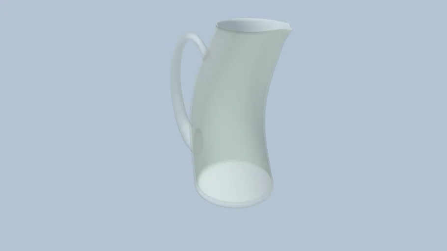 10in Curved Glass Pitcher | 3D Warehouse