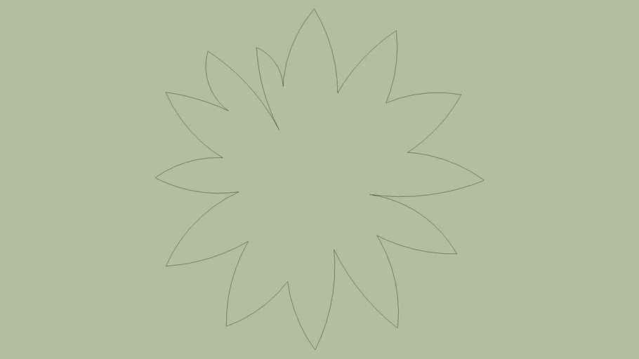 Plant 2D PLAN VIEW - Basic Pointy Grass 1 | 3D Warehouse