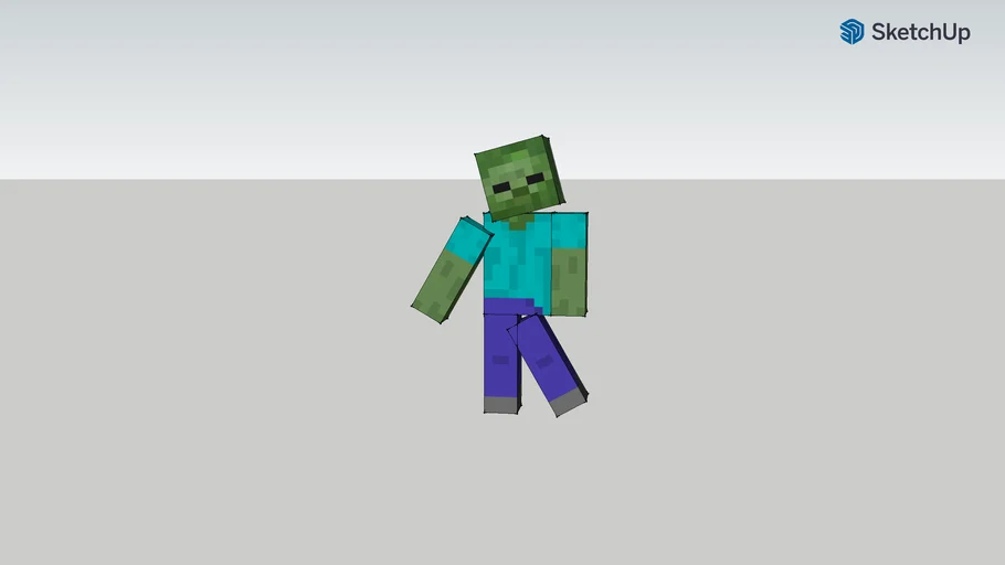 Copy of minecraft zombie | 3D Warehouse