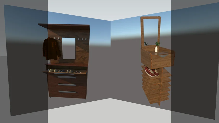 Shoe rack | 3D Warehouse