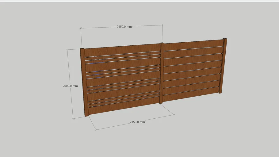 Garden Fence | 3D Warehouse