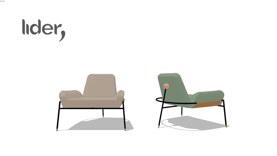 Líder - Poltrona Lina | 3D Warehouse
