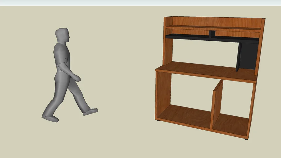 computer desk | 3D Warehouse