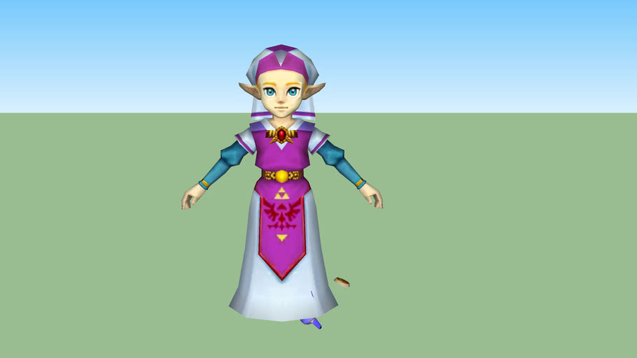 Child Zelda (Ocarina of Time 3D) | 3D Warehouse