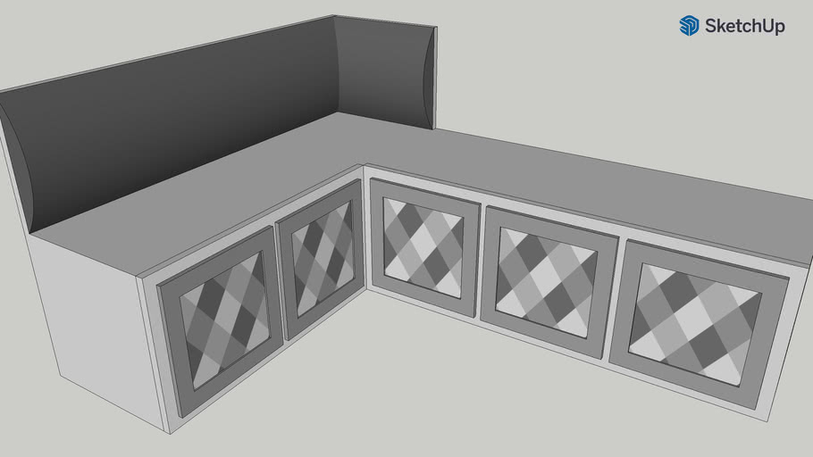 L Bench Seat | 3D Warehouse