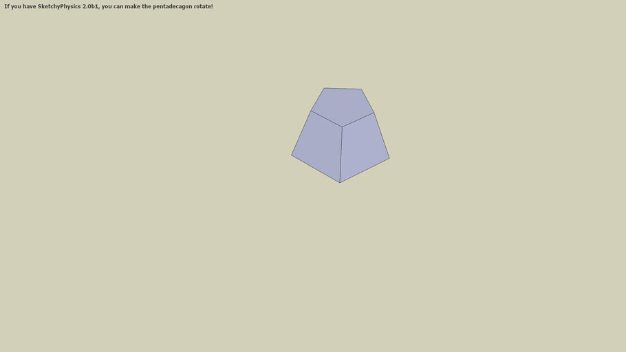 3D representation of a pentagon | 3D Warehouse