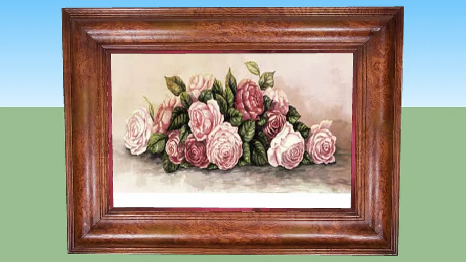 framed rose painting | 3D Warehouse