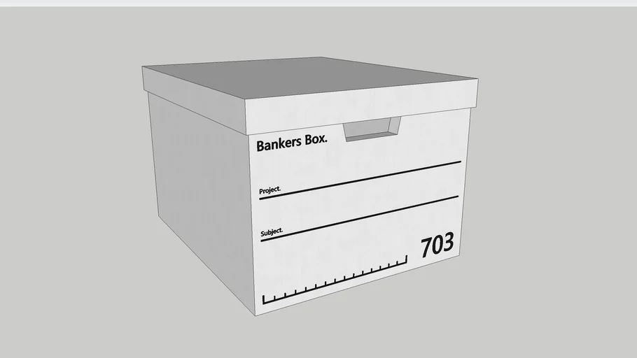 Bankers box | 3D Warehouse