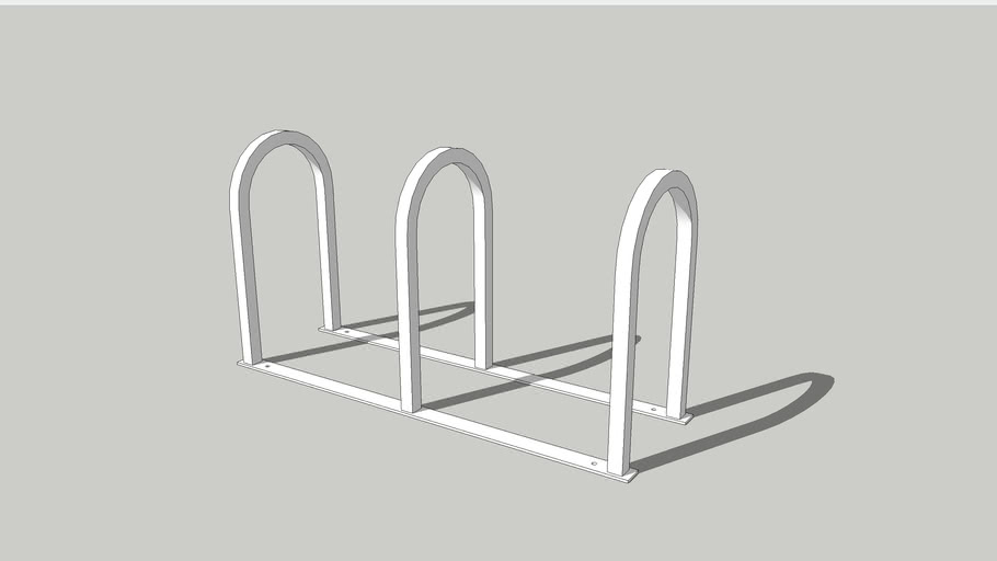 Bike Rack: The RamblerWide Bike Corral 6-Sq | 3D Warehouse
