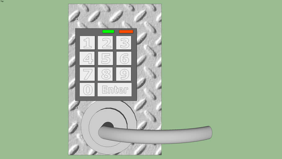 Locking Keypad w_ handle | 3D Warehouse