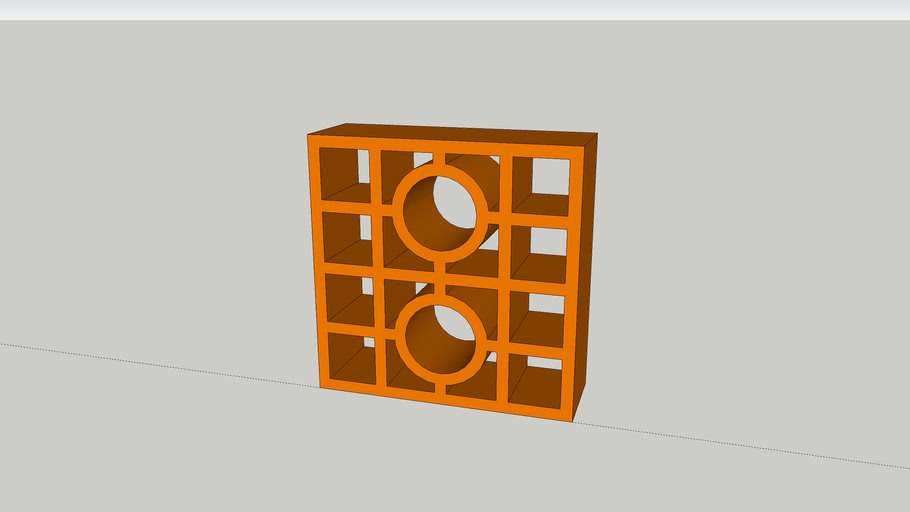 Roster tanah liat persegi bulat tengah PBL2 | 3D Warehouse