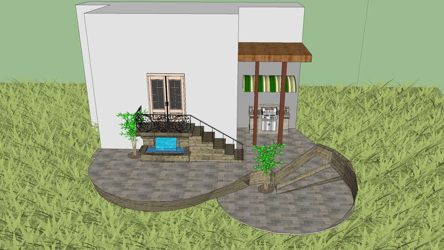 Paver Patio | 3D Warehouse