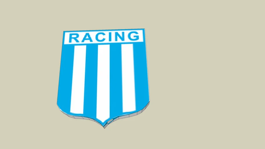 escudo de racing club de avellaneda | 3D Warehouse