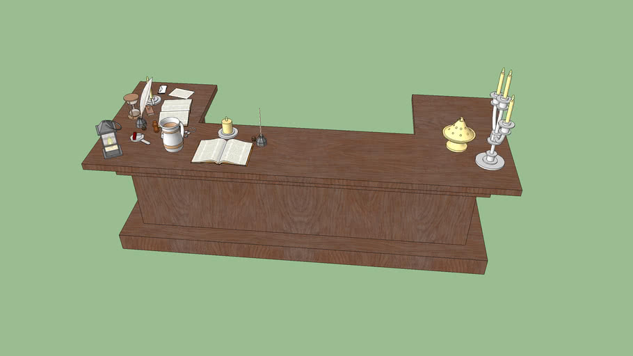 Table_Reception_Desk_Lobby | 3D Warehouse
