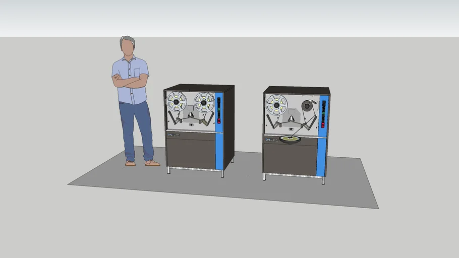 IBM 1621 PAPER TAPE READER (1959) | 3D Warehouse