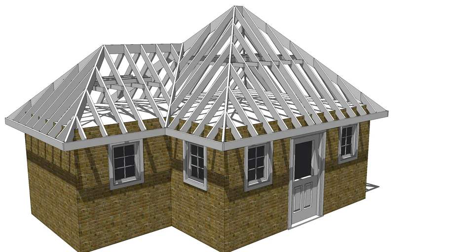 Hip and valley roof | 3D Warehouse