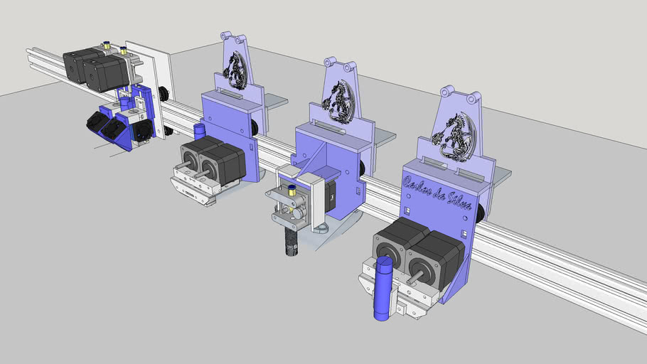 3d printer extruder | 3D Warehouse