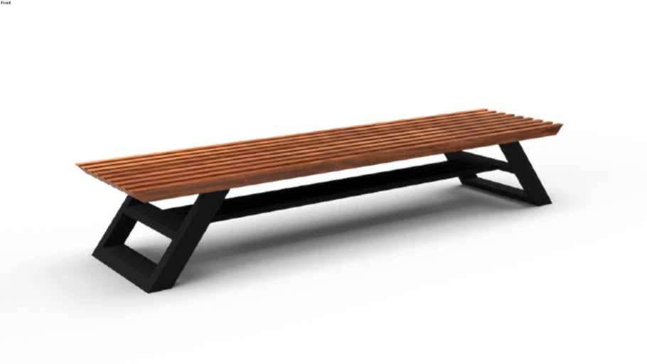 MCM Mid Century Modern Bench | 3D Warehouse
