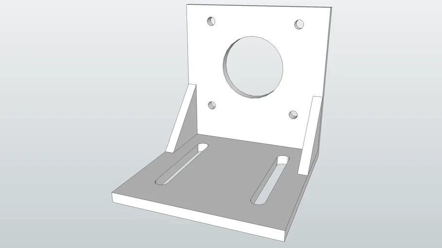 NEMA 17 stepper motor mounting bracket | 3D Warehouse