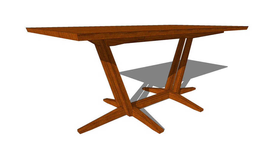 Edo Trestle Table 71' | 3D Warehouse