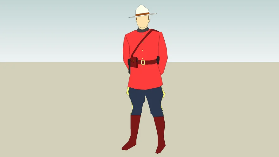 Royal Canadian Mounted Police Officer - 2D Man | 3D Warehouse