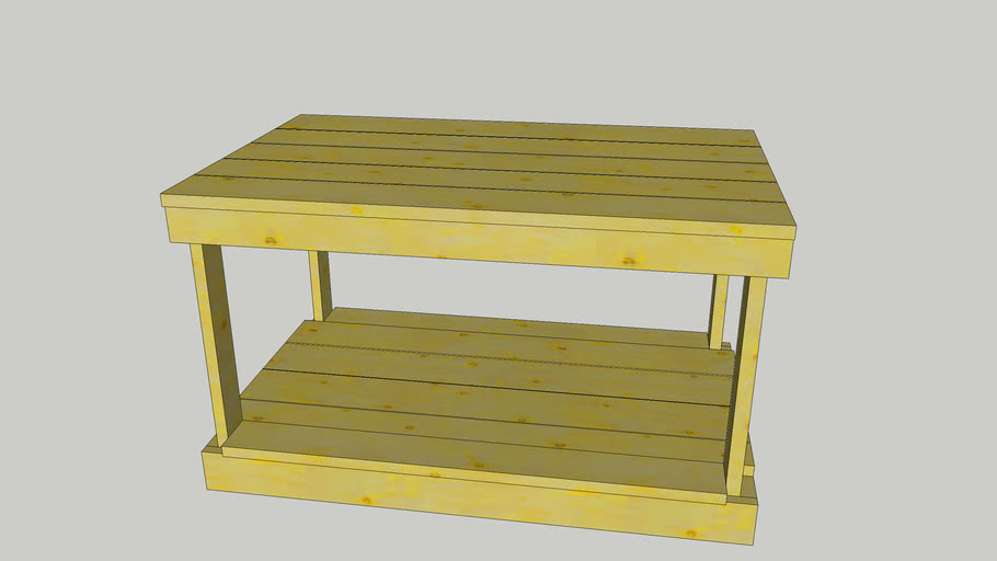 Wood Work Bench | 3D Warehouse