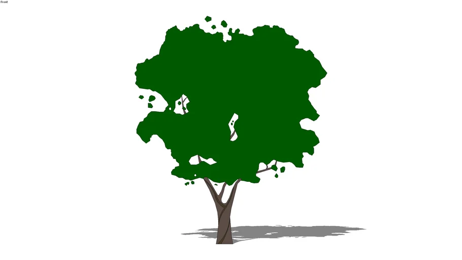 Tree_2D_Schematic_Mulberry | 3D Warehouse