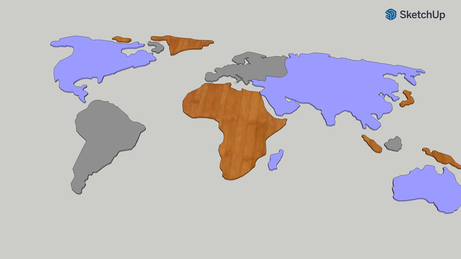 world map | 3D Warehouse