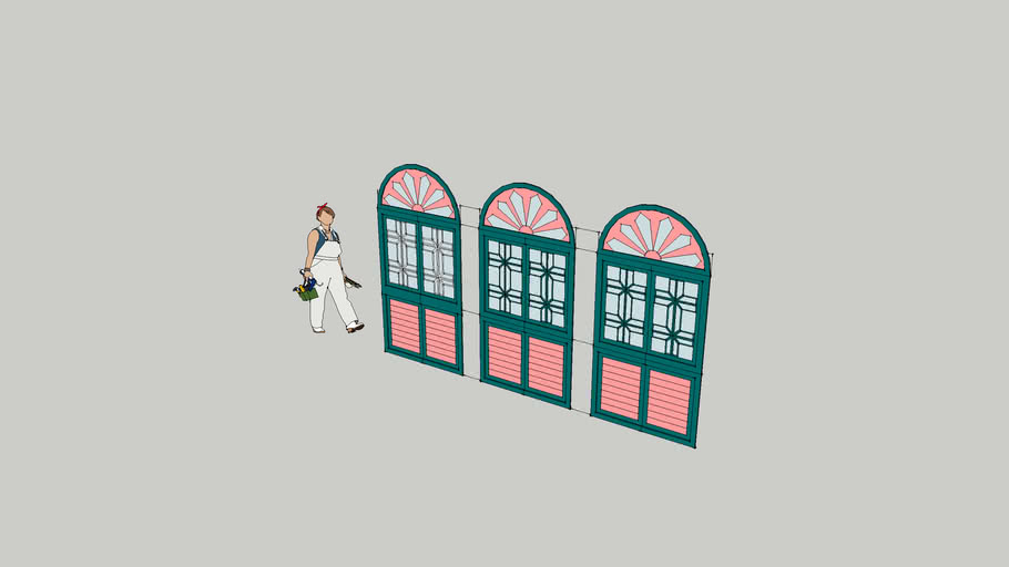 shophouse windows | 3D Warehouse