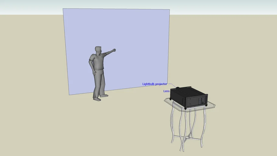 Projector with logo (explanation) | 3D Warehouse