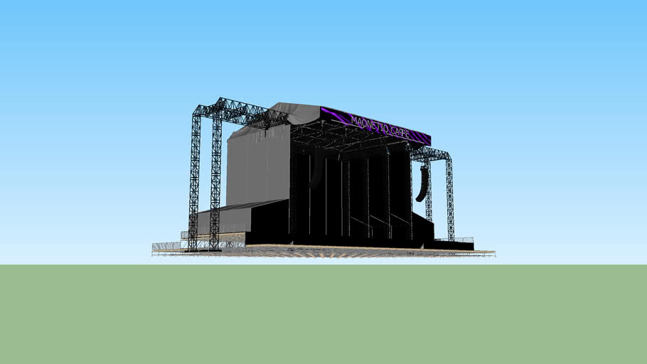 StageCo Classic 4 Tower Roof | 3D Warehouse