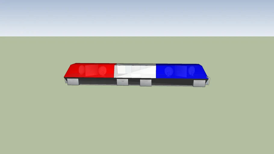 FEDERAL SIGNAL STREETHAWK LIGHT BAR | 3D Warehouse