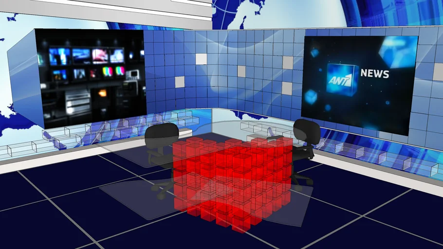 ANT1 News studio 2008 | 3D Warehouse