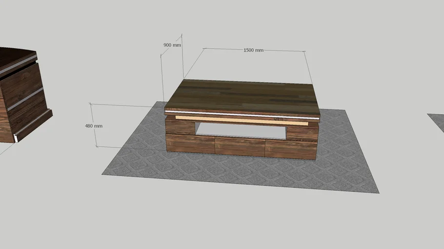 Meja Kantor | 3D Warehouse