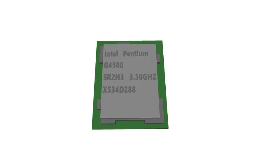 Processeur Intel Pentium G4500 | 3D Warehouse