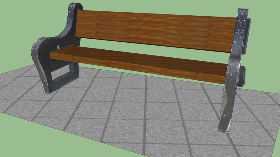 Urban bench | 3D Warehouse