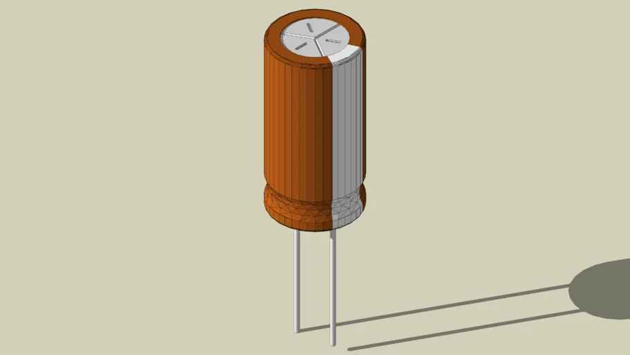 Capacitor, Electrolytic | 3D Warehouse