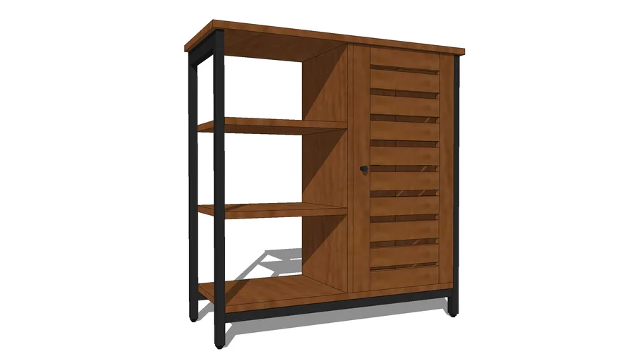 Open Shelf Cupboard | 3D Warehouse