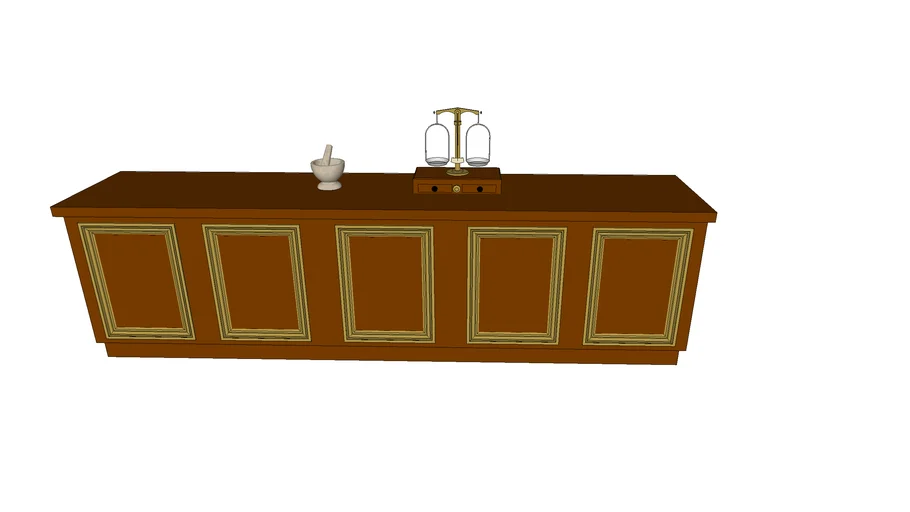 medicine counter | 3D Warehouse