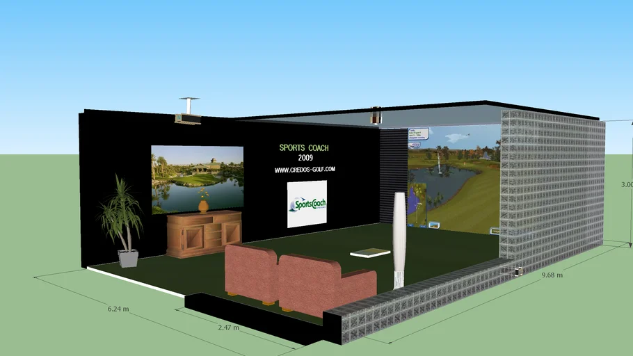 Golf Simulator Monar Centrum Bratislava | 3D Warehouse