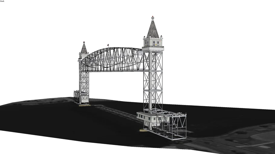 Cape Cod Canal Verticle Lift Rail-Road Bridge | 3D Warehouse