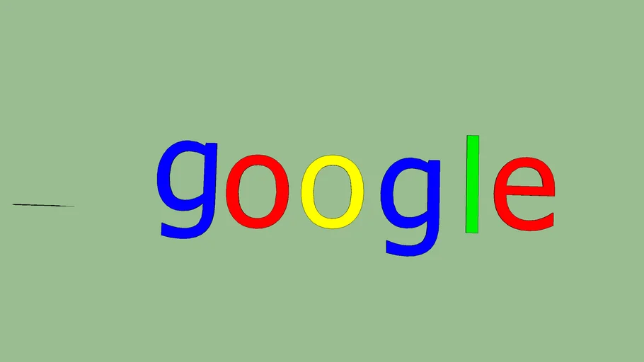 Google New Logo | 3D Warehouse