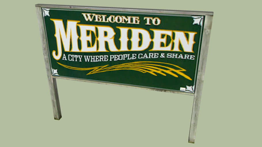 Welcome Sign Meriden, Iowa | 3D Warehouse