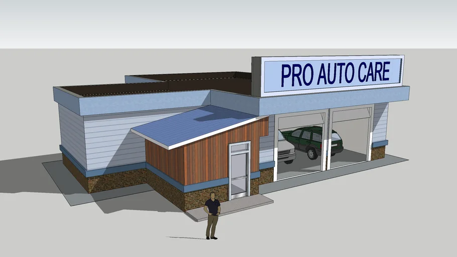 Automotive Repair Shop Building | 3D Warehouse