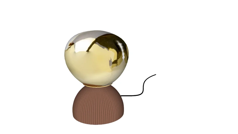 57524 Table Lamp Magic Ball Gold 21cm | 3D Warehouse