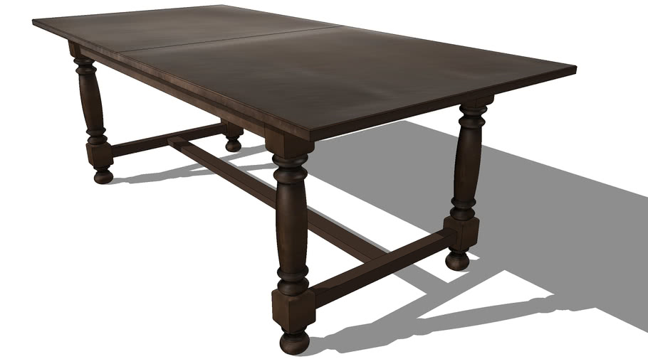 DUMAS EXTENDABLE DINING TABLE, REF 523-8, Michel FERRAND | 3D Warehouse