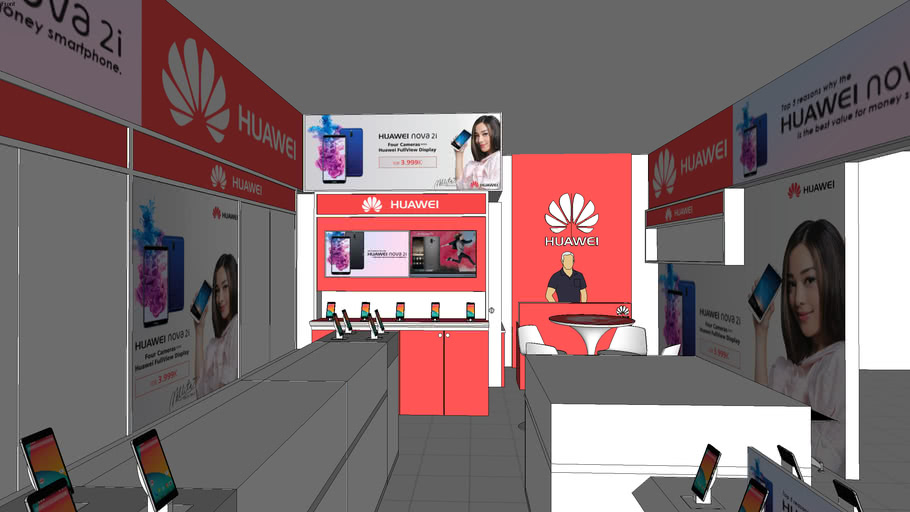Huawei Store Branding Design | 3D Warehouse