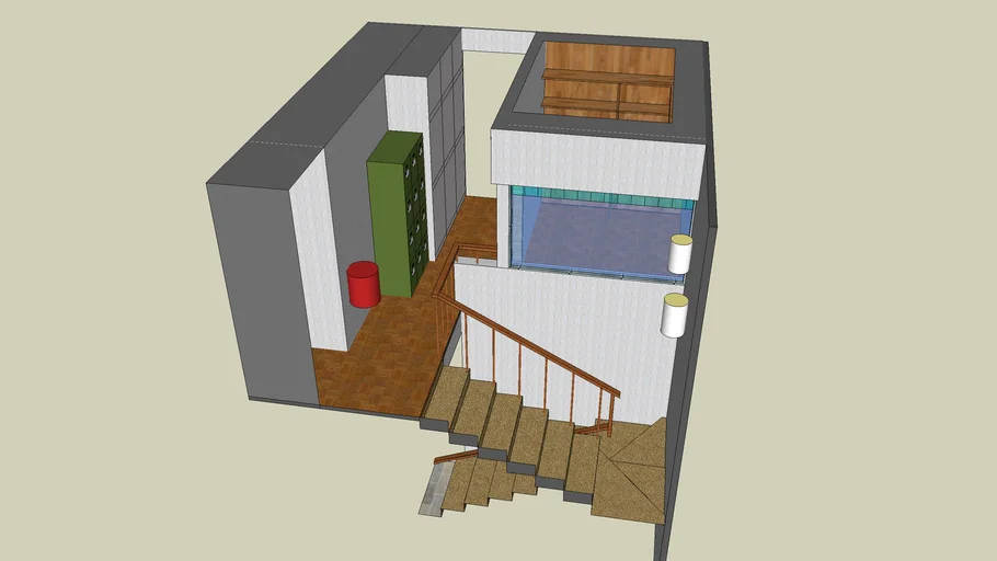 Oficina de un segundo piso | 3D Warehouse