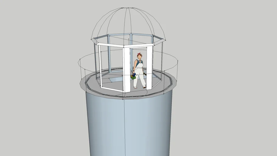 Yellow House Inn Silo | 3D Warehouse