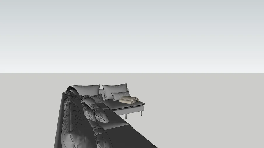 IKEA Soderhamn turquoise Turkusowy V ray | 3D Warehouse